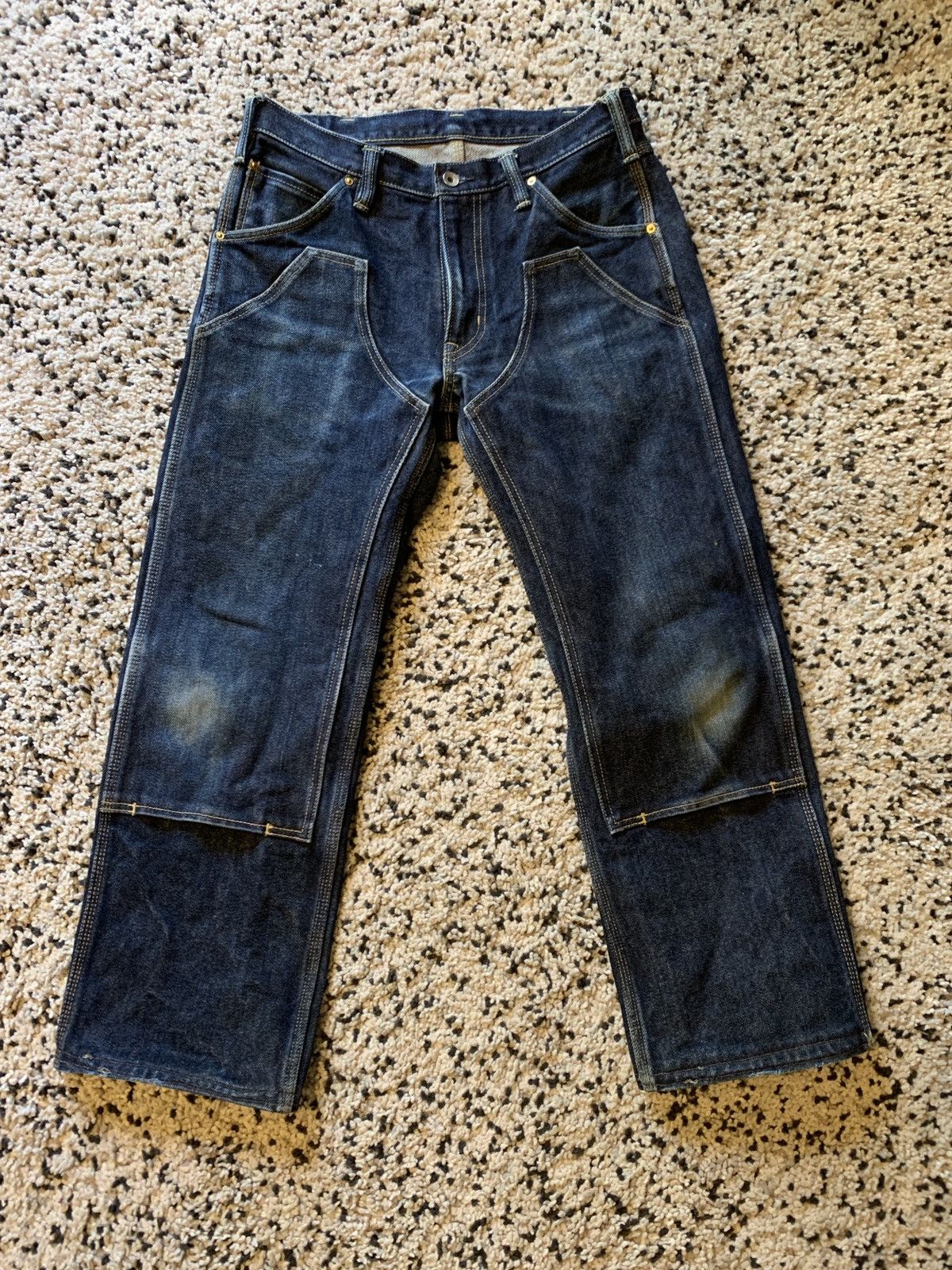 Iron Heart 21oz Selvedge Denim Double Knee Engineer Pants IH-822 | Grailed