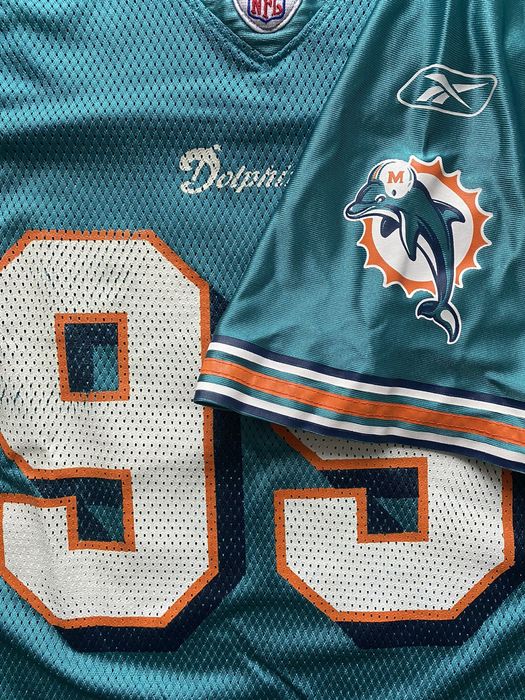 Vintage Miami Dolphins Jason Taylor 2000s Reebok Jersey Teal | Grailed