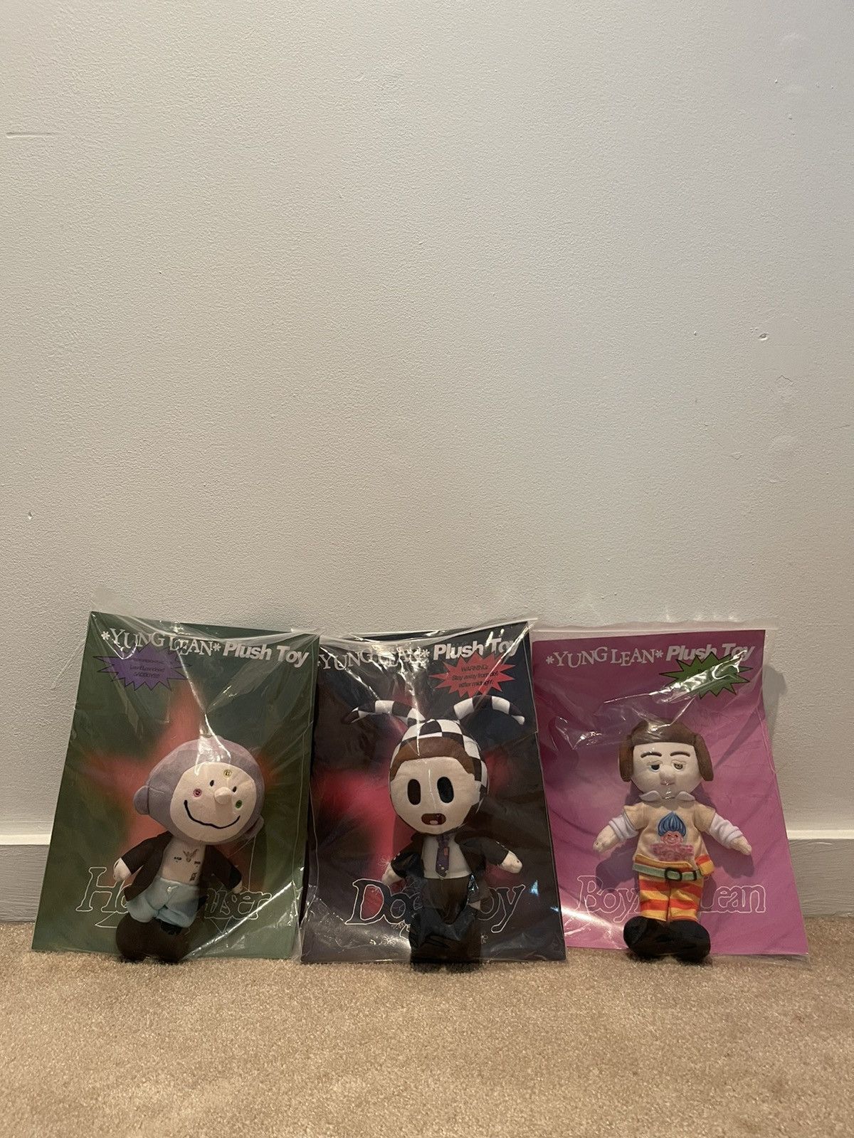 Drain Gang × Yung Lean Yung Lean Plush Toy (3/3) FULL SET | Grailed