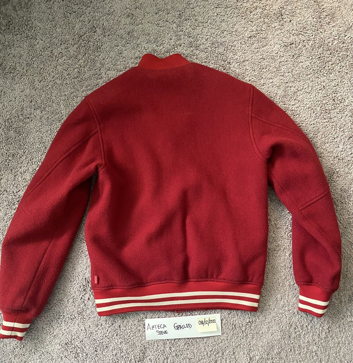 Supreme Supreme x Wtaps Awards varsity jacket | Grailed