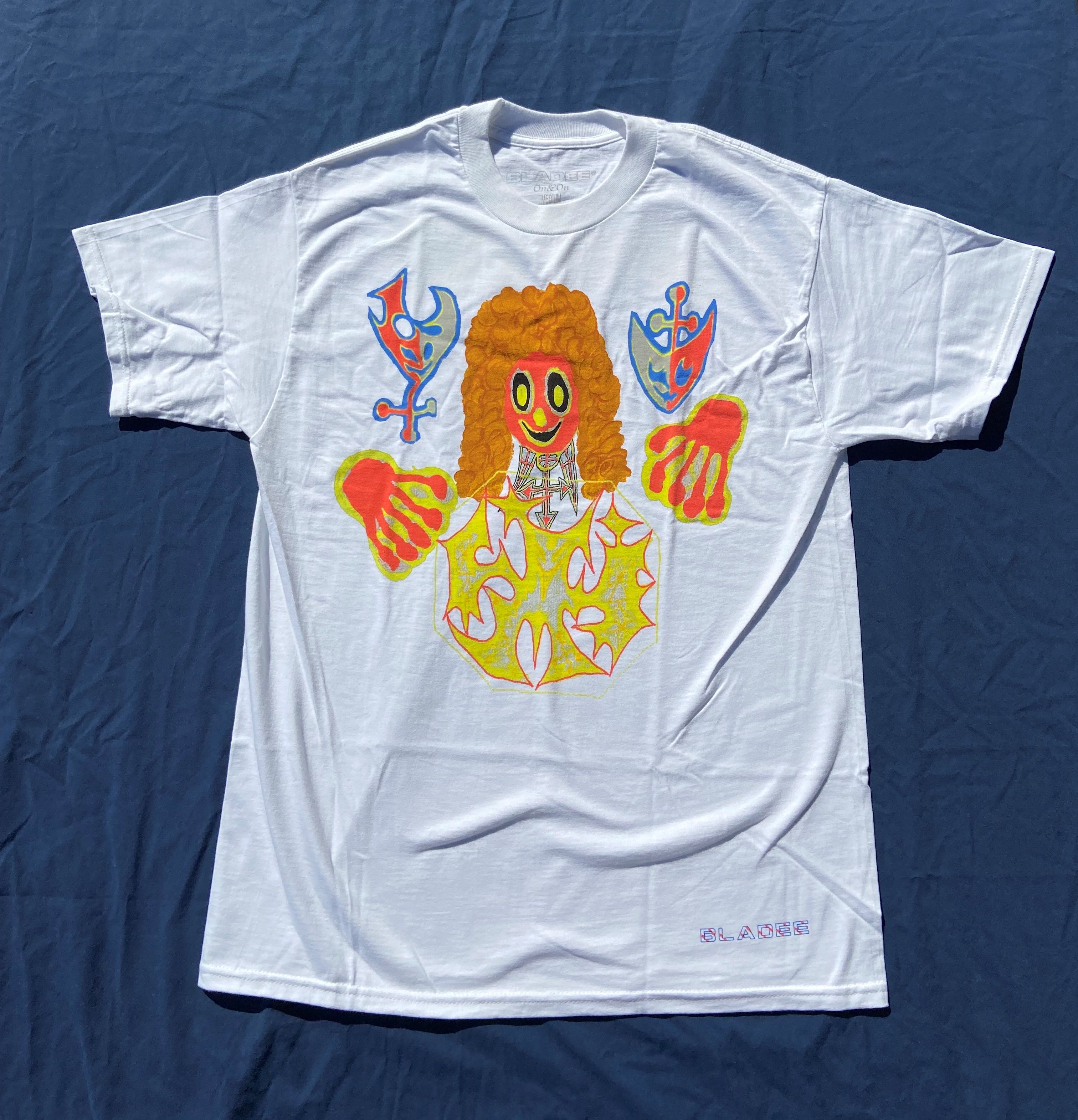 Drain Gang × Sad Boys Bladee Exeter Cover T-shirt (White) | Grailed