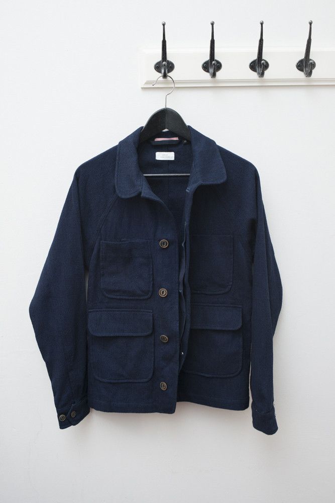 Apolis Indigo Wool Chore Jacket | Grailed