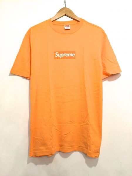 Supreme Orange Box Logo Tee | Grailed
