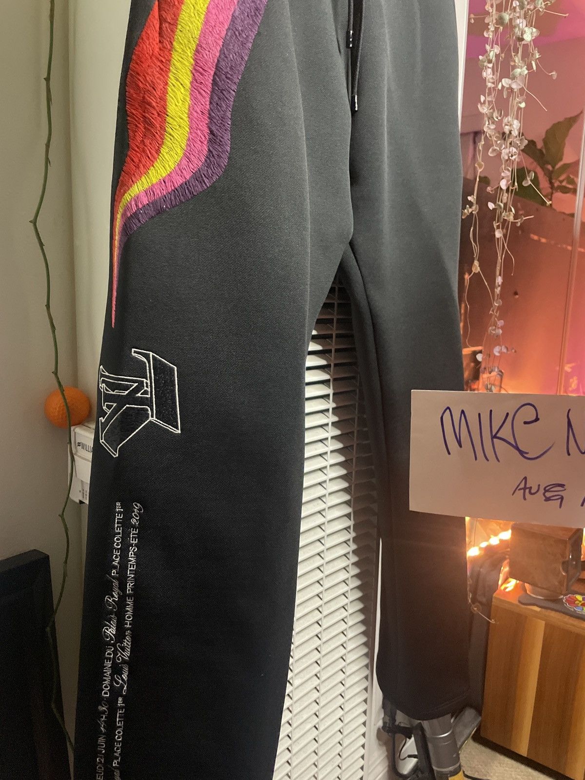 Louis Vuitton Louis Vuitton Virgil Rainbow LV Logo Embroidered Track ...