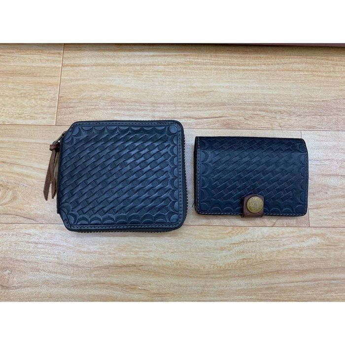 RRL Ralph Lauren Double RL Tooled Western Leather Zip Around Wallet ...