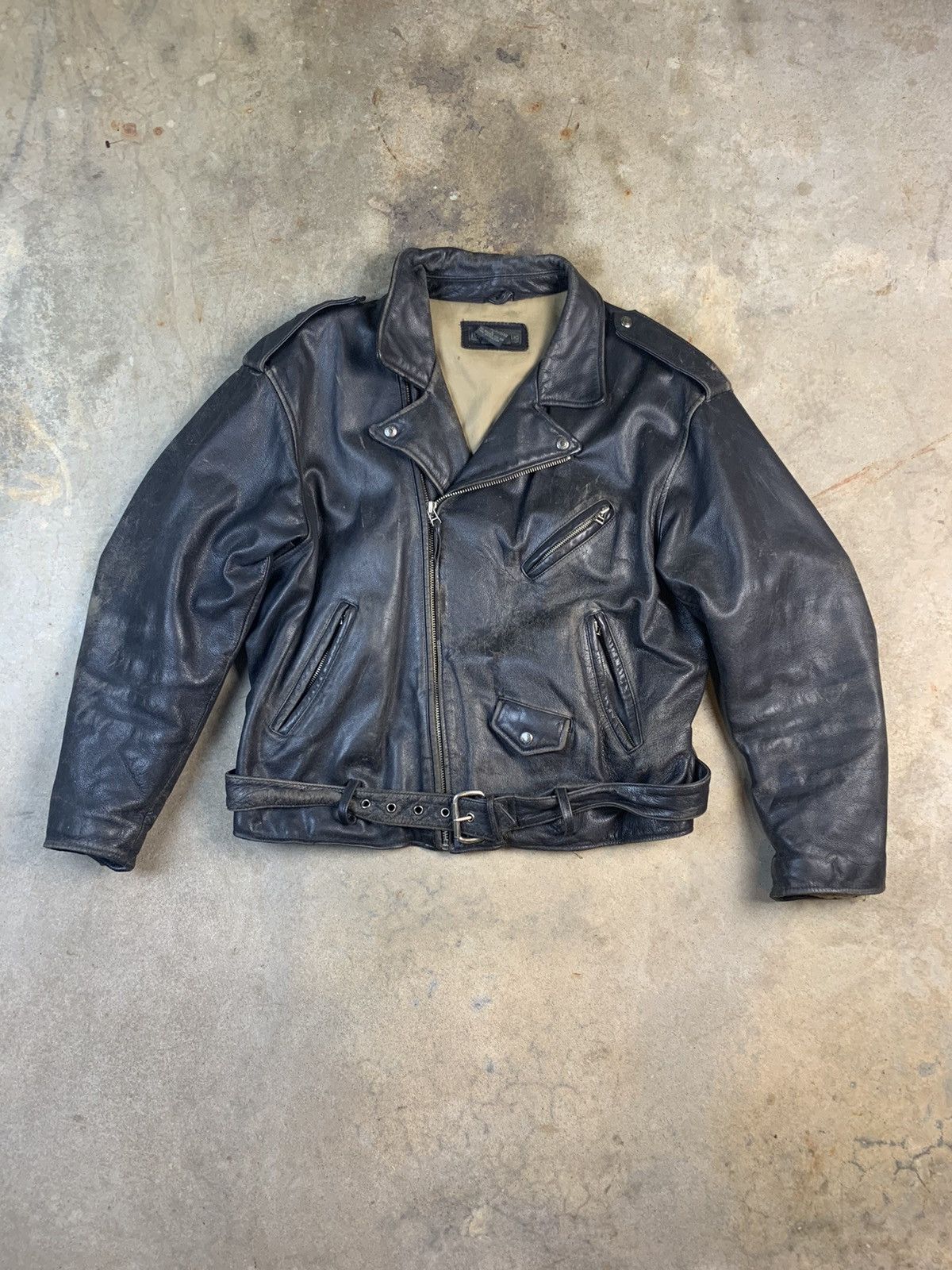 Banana Republic × Vintage Vintage Banana Republic Leather Biker Jacket ...