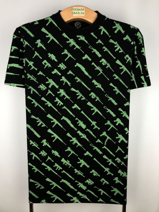 Vintage Rogue Status All Over Print AOP Guns Weapons Shirt | Grailed