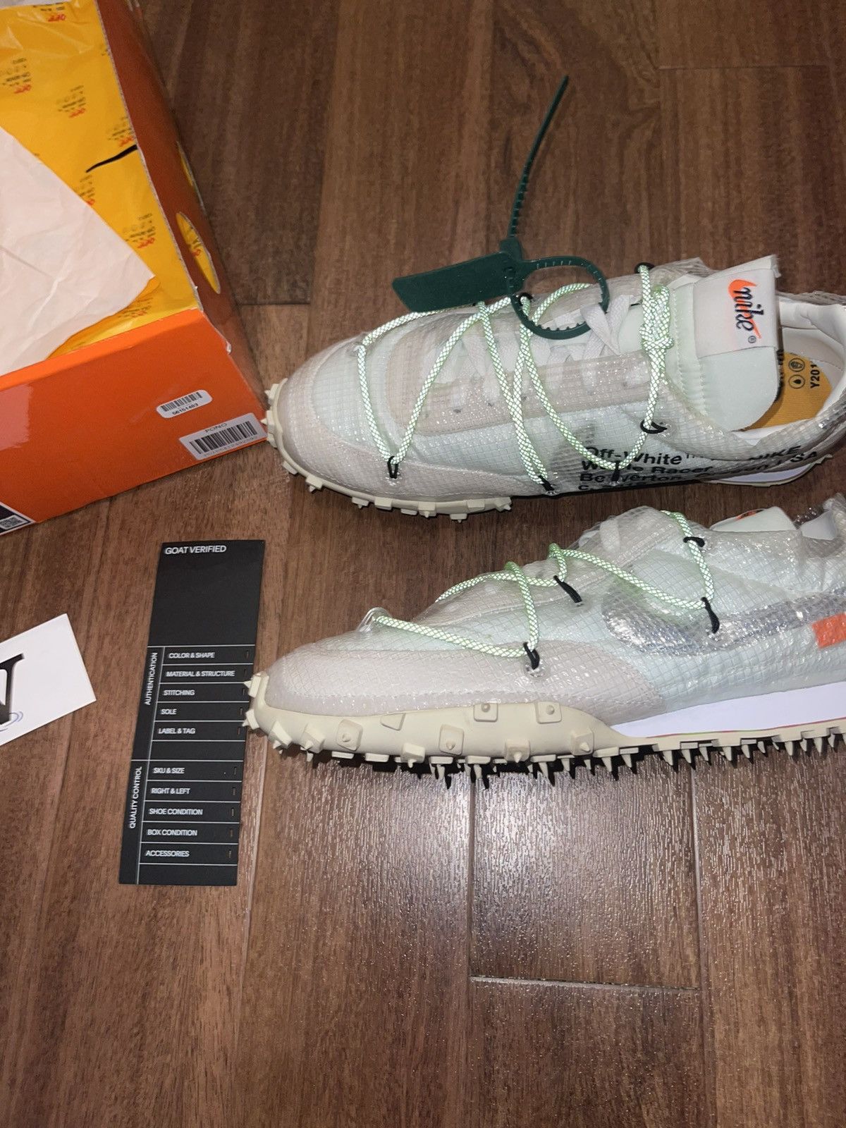 Nike Nike Off-White Waffle Racer SP White Electric Green | Grailed