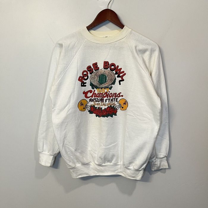 Vintage Vtg 80s 1987 Rose Bowl ASU Arizona State Crewneck Sweater | Grailed Vintage Vtg 80s 1987 Rose Bowl ASU Arizona State Crewneck Sweater | Grailed