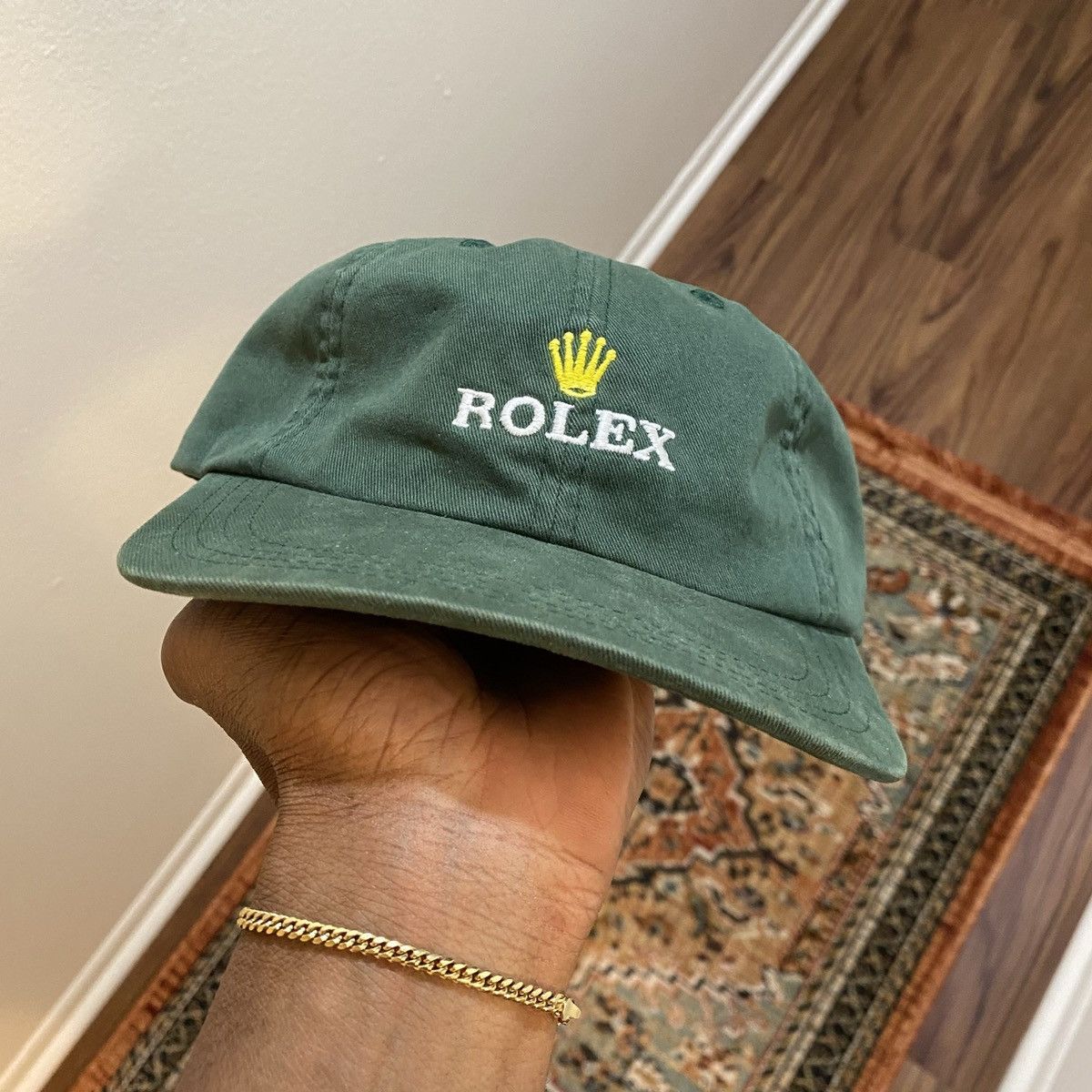 Rolex × Vintage RARE ROLEX WATCH COMPANY GREEN VINTAGE GREEP STRAPBACK ...