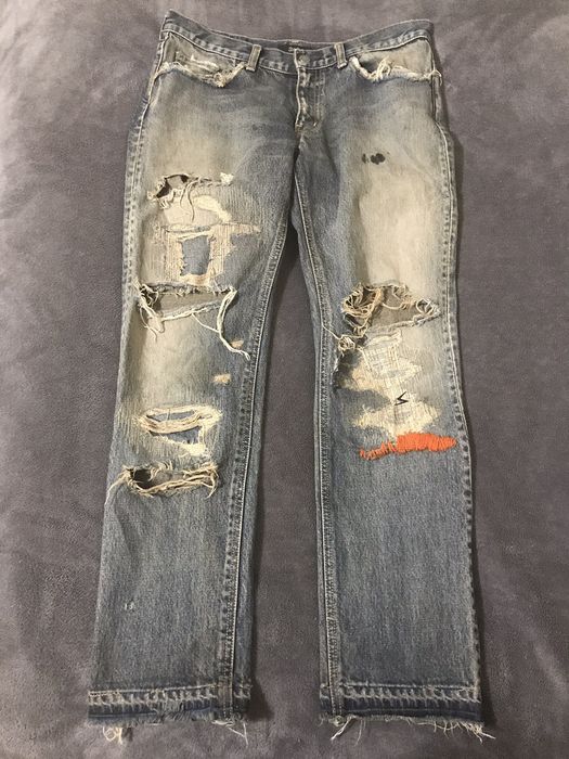 Undercover AW10 68 Denim Orange Yarn | Grailed