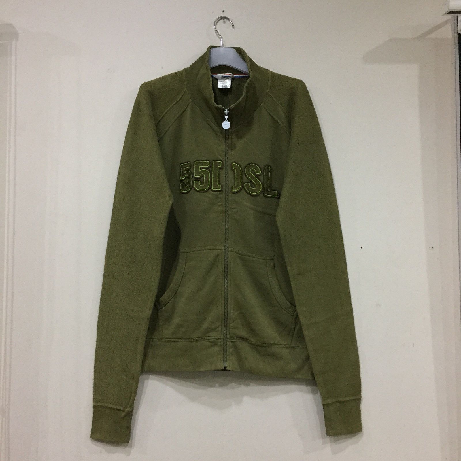 Diesel DIESEL jacket spell out embroidered big logo.. 55DSL logo | Grailed