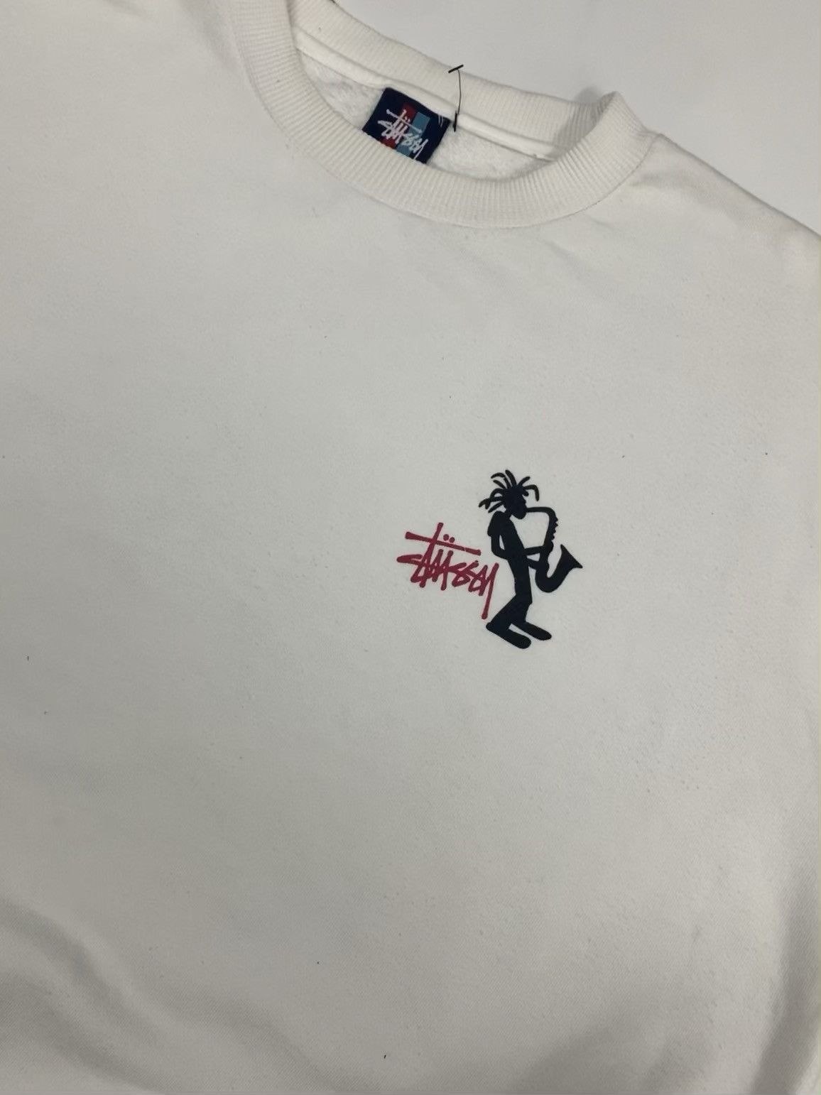 Stussy × Vintage Vintage Stussy 90s Trumpet Stickman OG | Grailed