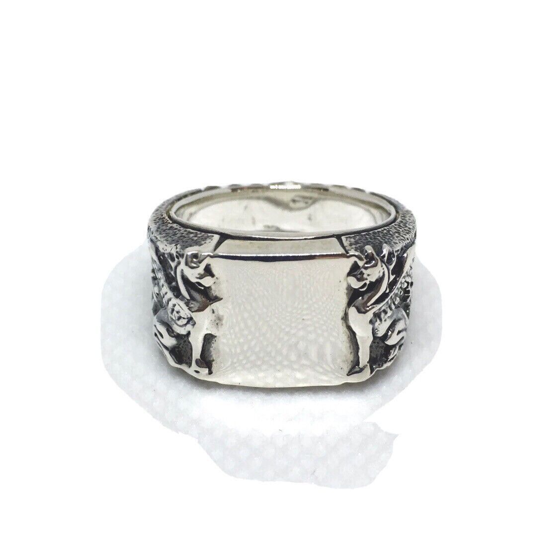 David Yurman DAVID YURMAN Petrvs Griffin Signet Ring Dragon Sterling ...