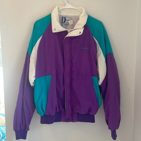Vintage Vintage Dunbrooke Microsoft Jacket Large Color Block Full Zi ...