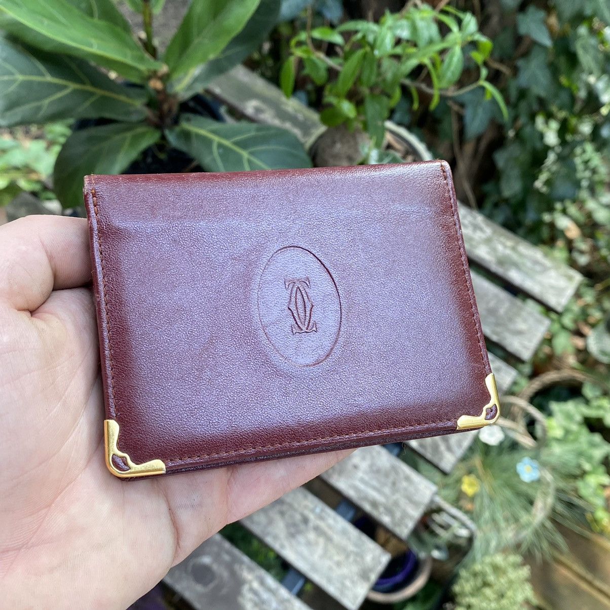 Cartier Cartier Authentic Vintage Leather Red Wallet Card Holder | Grailed