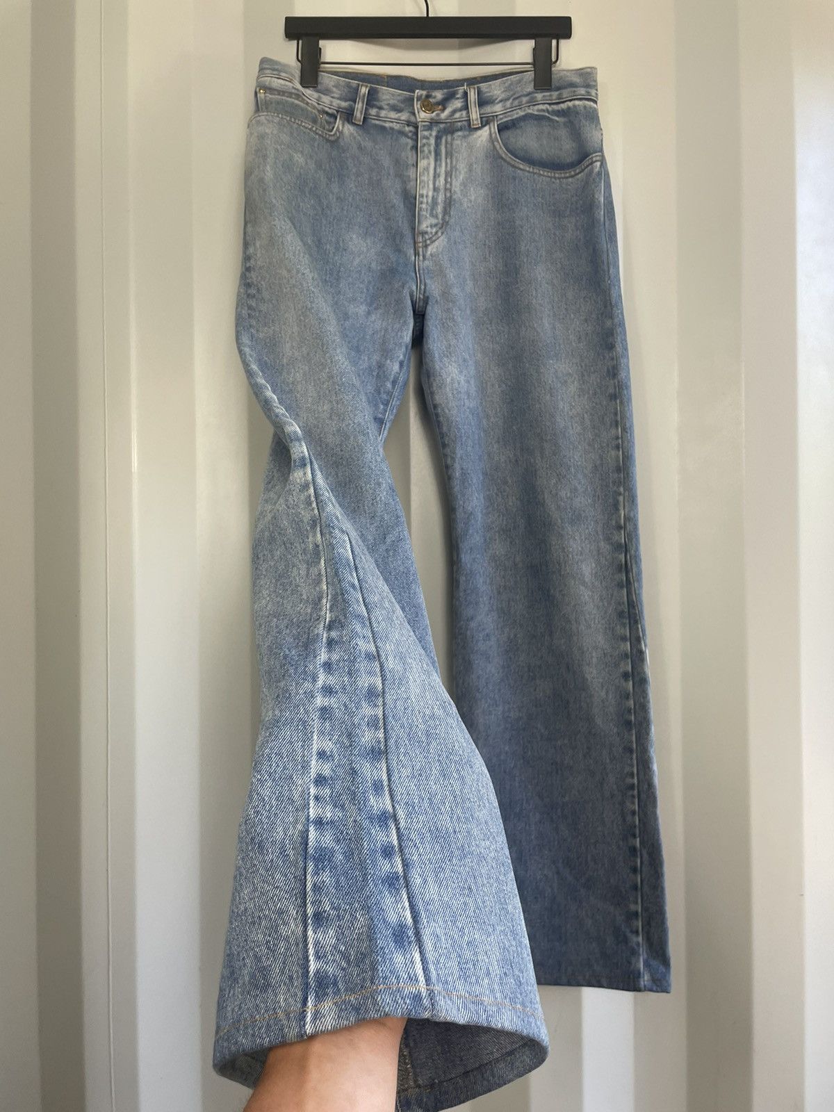Louis Vuitton Flare Insert Jeans | Grailed