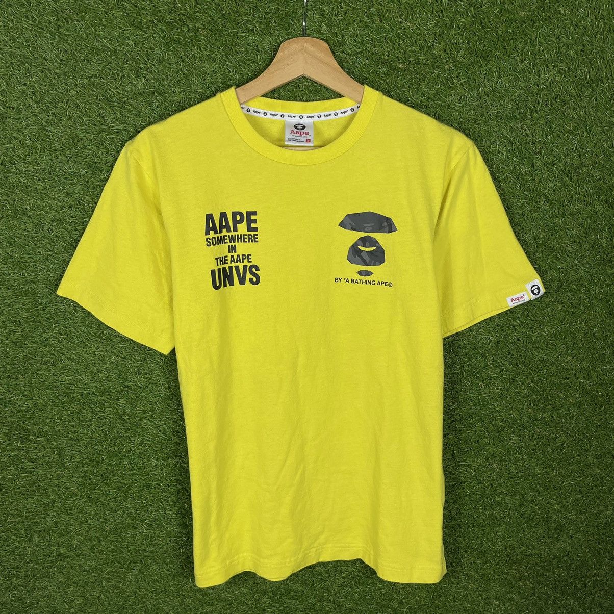 Aape A Bathing Ape Aape UNVS logo t-shirt | Grailed