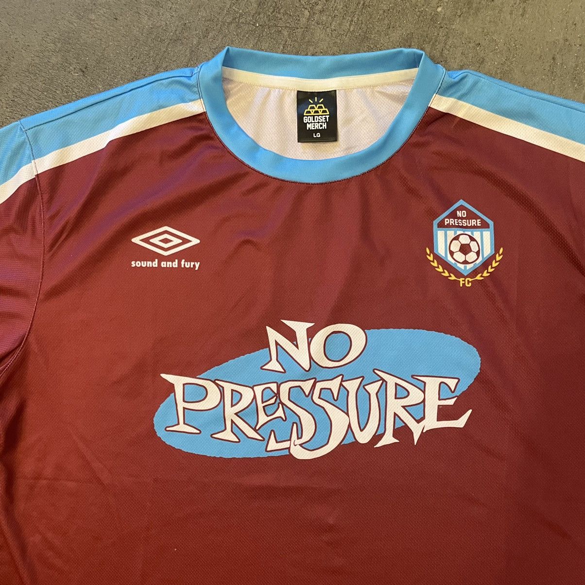 Band Tees × Vintage No Pressure Sound & Fury jersey (RARE) | Grailed
