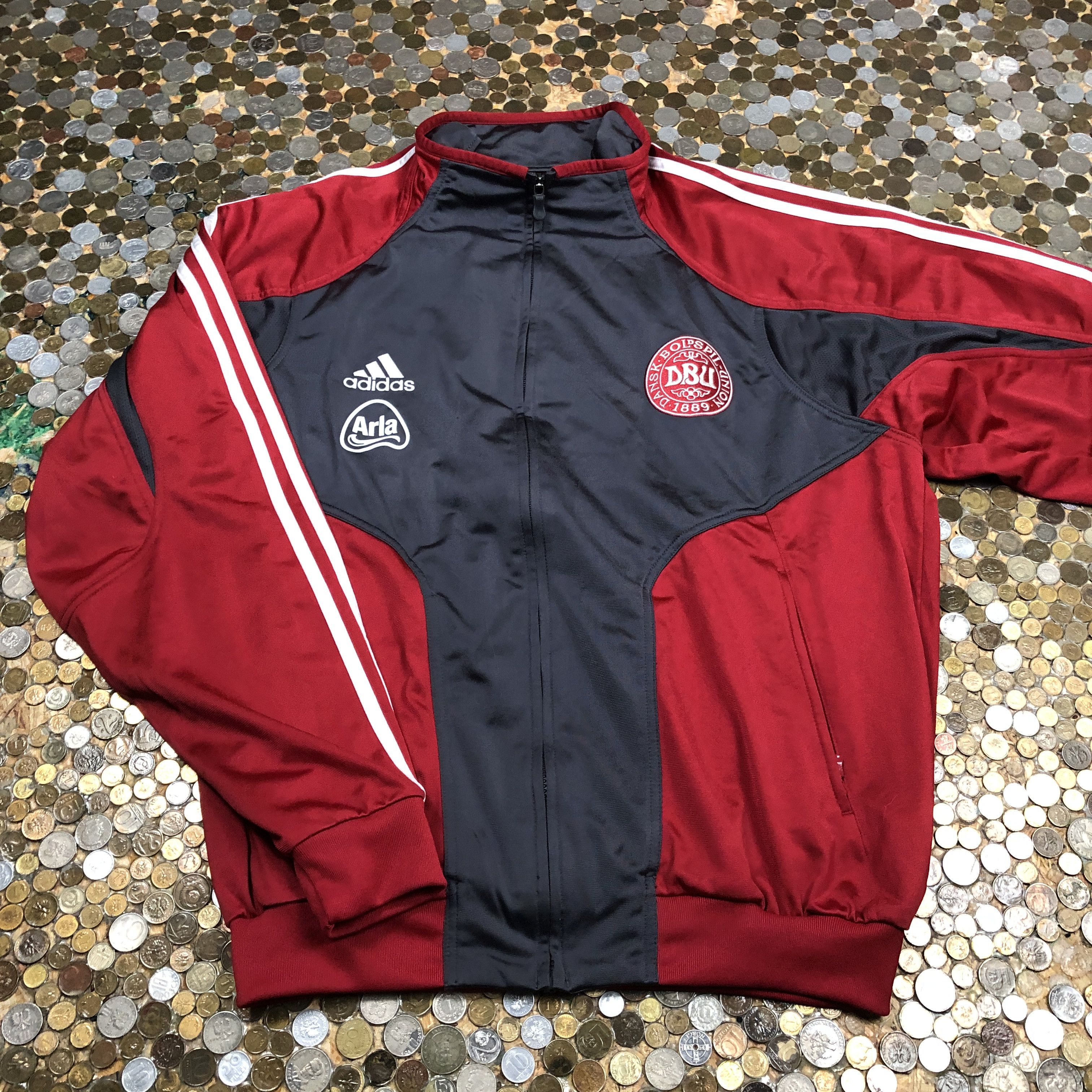 Adidas Adidas Vintage DANSK zip tracksuit DENMARK | Grailed