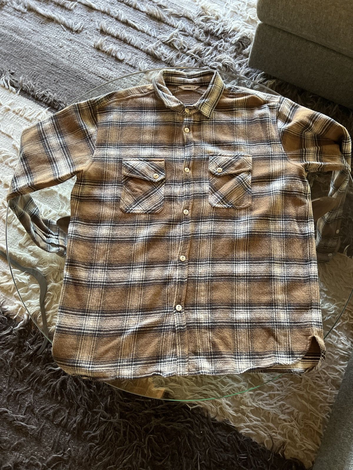 3sixteen Mocha Crosscut Flannel