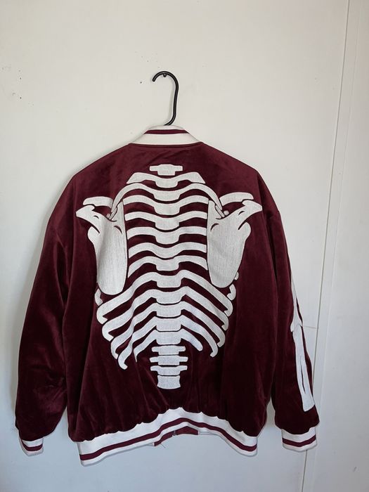 Boohoo RARE OVERSIZED BOO HOO MAN SKELETON BOMBER JAVKET | Grailed