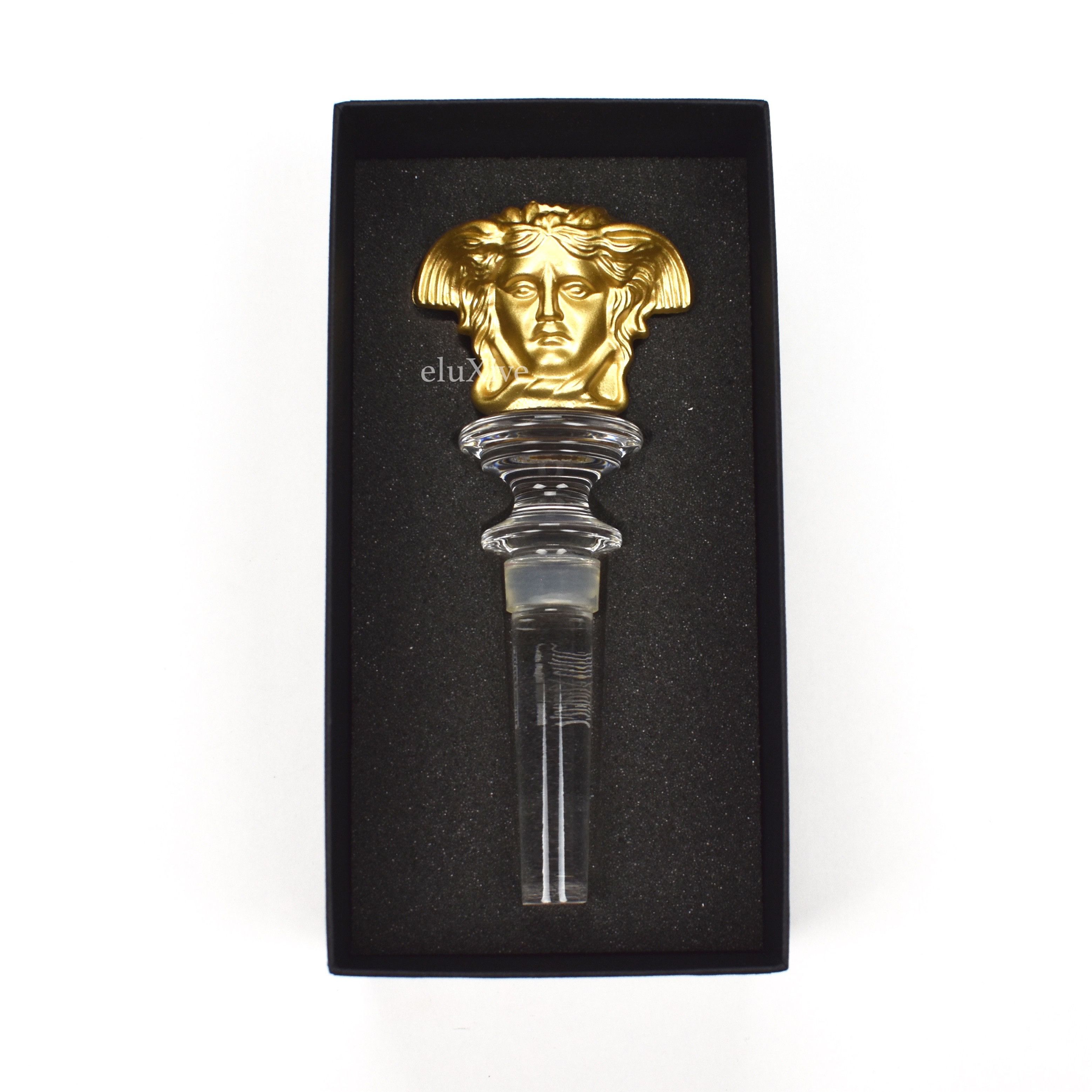 Versace Versace Gold Crystal Medusa Bottle Stopper | Grailed
