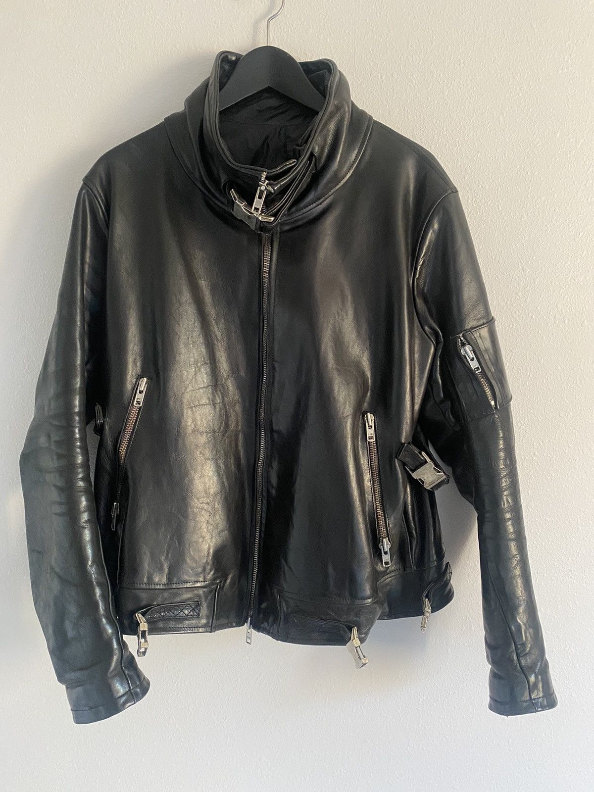 Obscur × Soderberg Moto Bomber Leather Jacket | Grailed