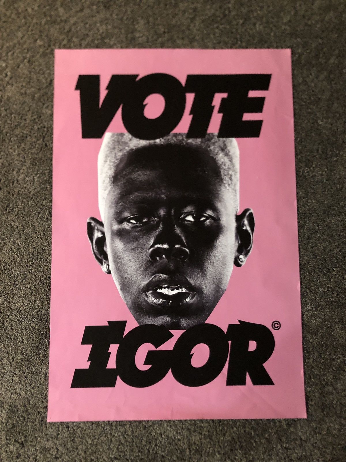 Golf Wang × Tyler The Creator Vote Igor Poster Pink | Grailed
