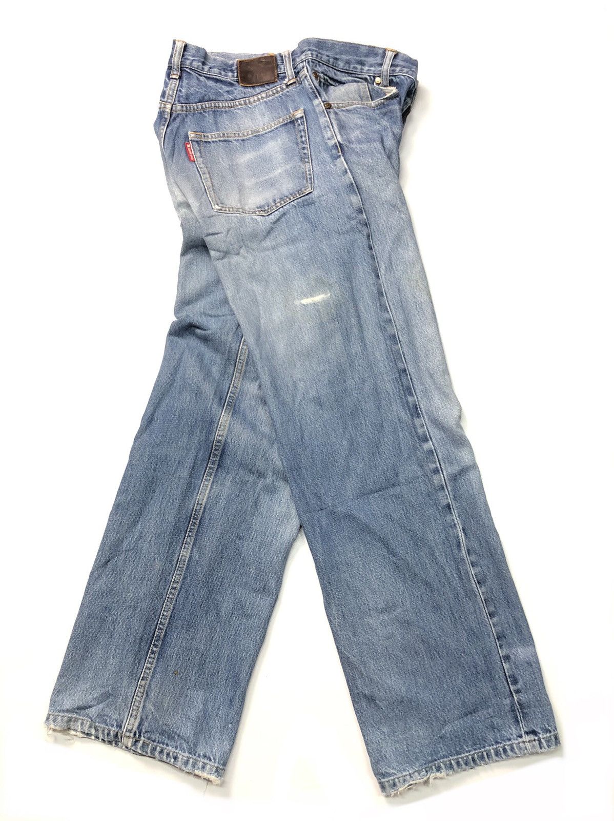 Distressed Denim × Snow Peak SNOW PEAK SELVEDGE DISSTRESSED BLUE WASH ...