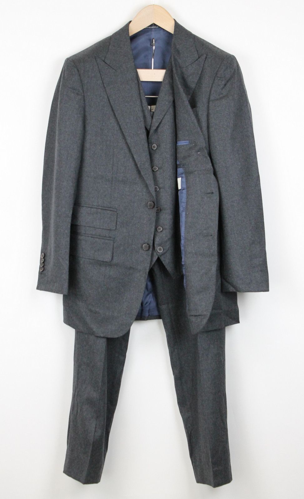 Suitsupply WASHINGTON UK38R 120's Extra Slim Wool 3-Piece Suit 30700 ...