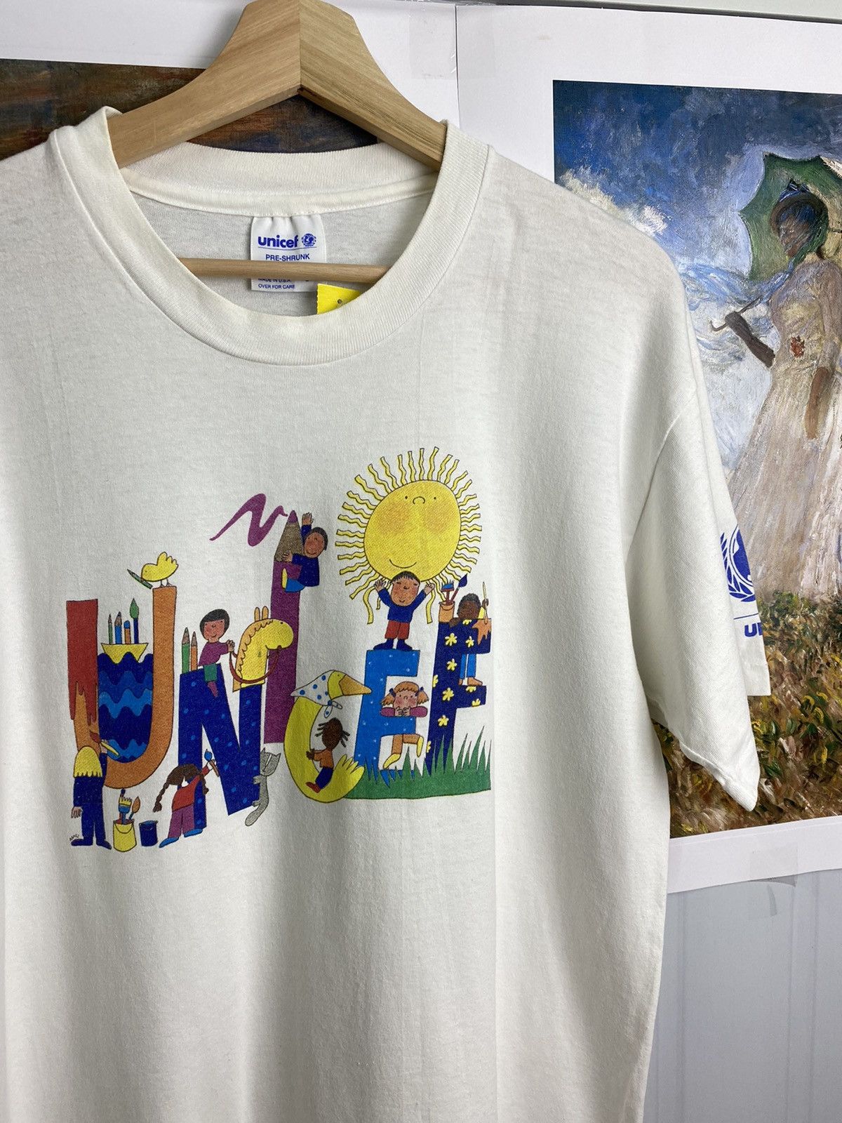 Art × Vintage RARE! Vintage 90s Early UNICEF Promo Tee Awaraness No ...