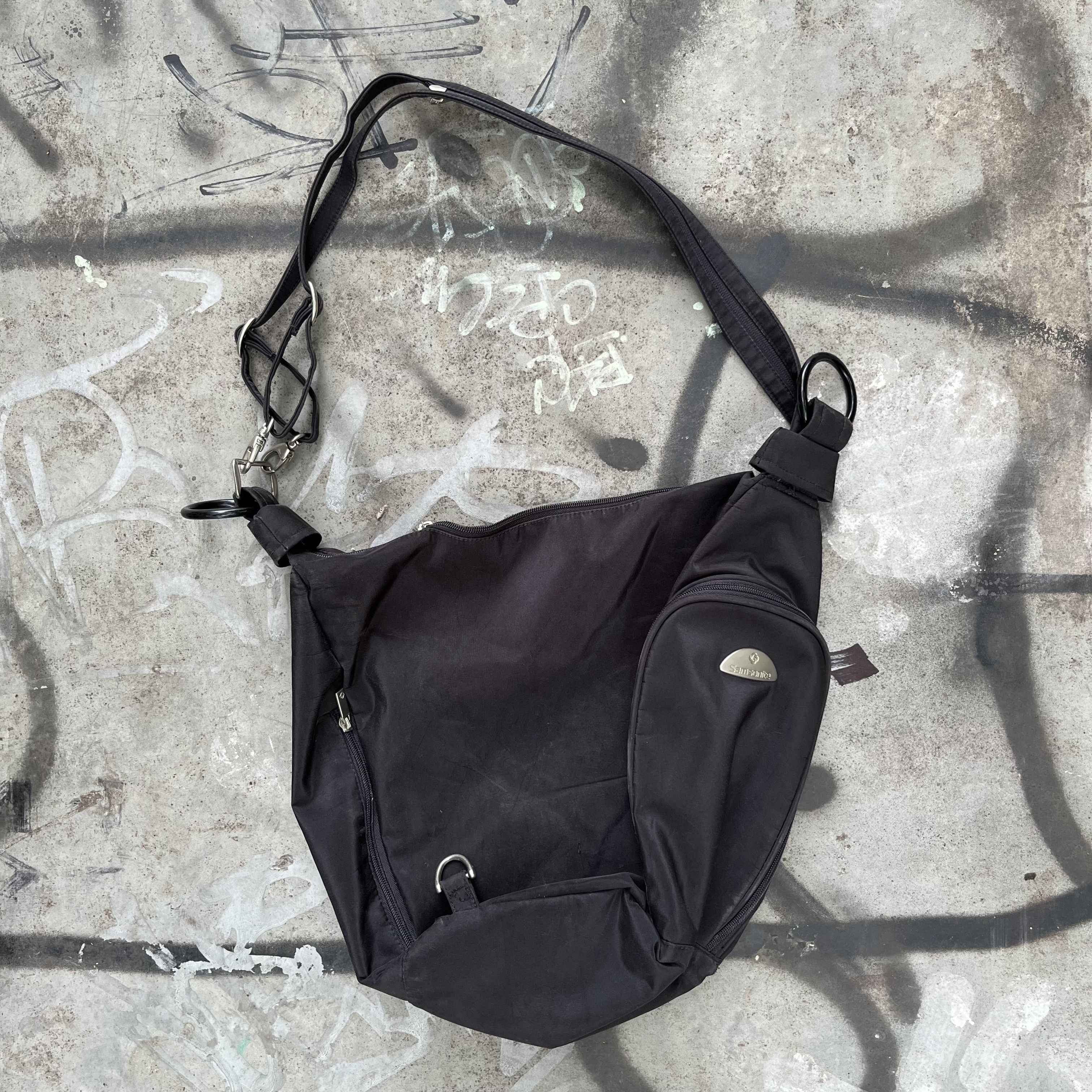 Vintage Rare Samsonite Nylon Utility Crossbody Backpack Bag | Grailed