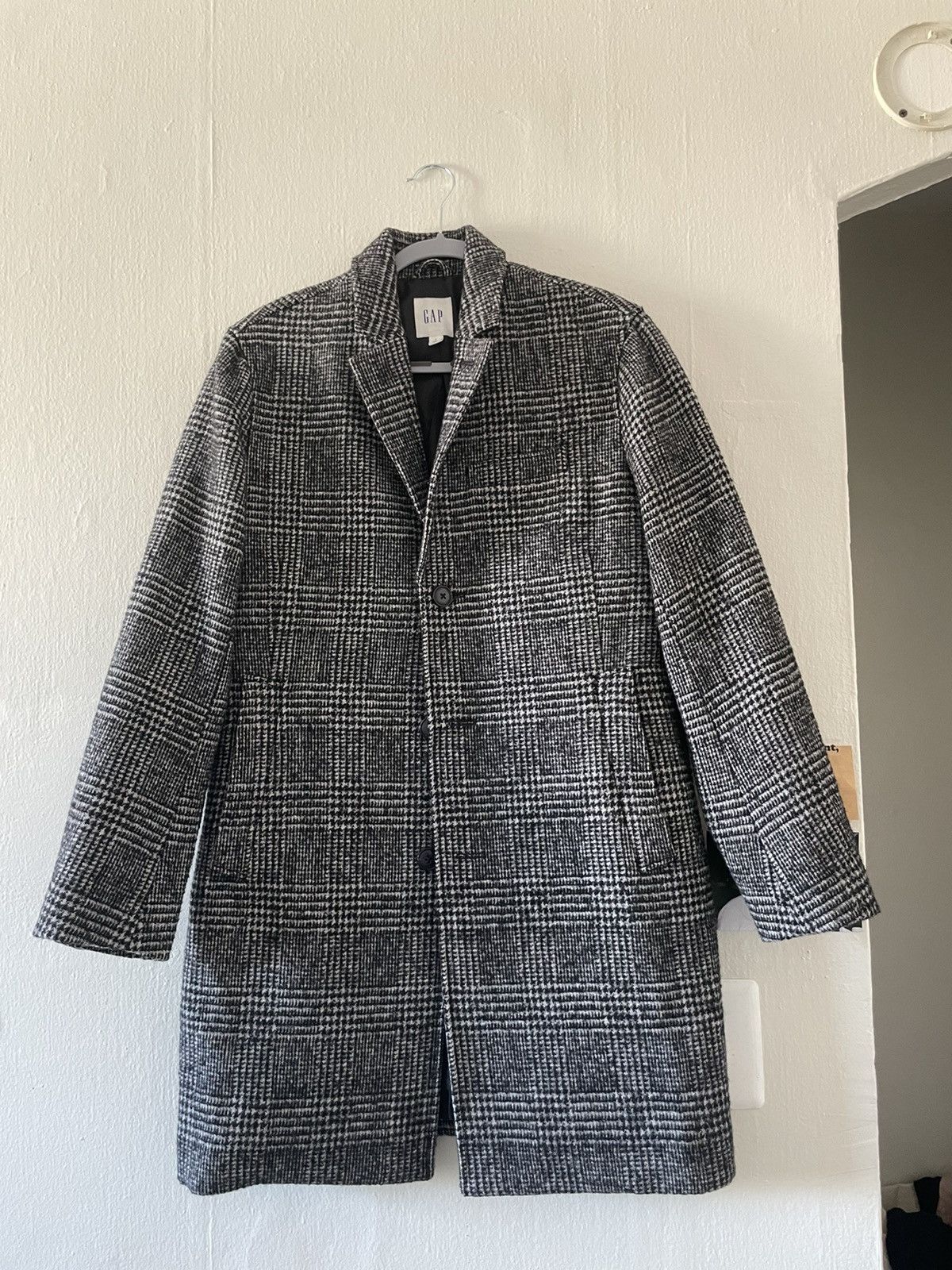 Gap Gap Houndstooth Wool Coat | Grailed