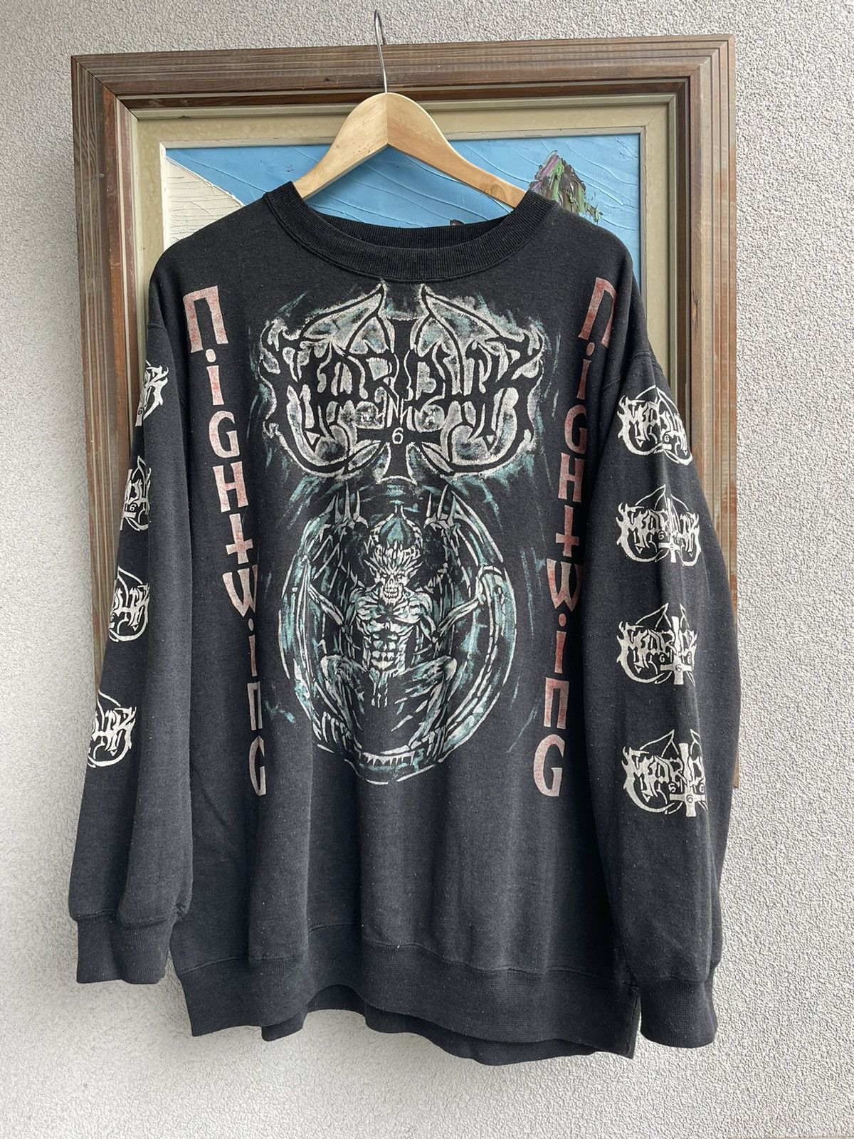Vintage Marduk Nightwing Vintage 90s Crewneck Band Metal Rare Death ...