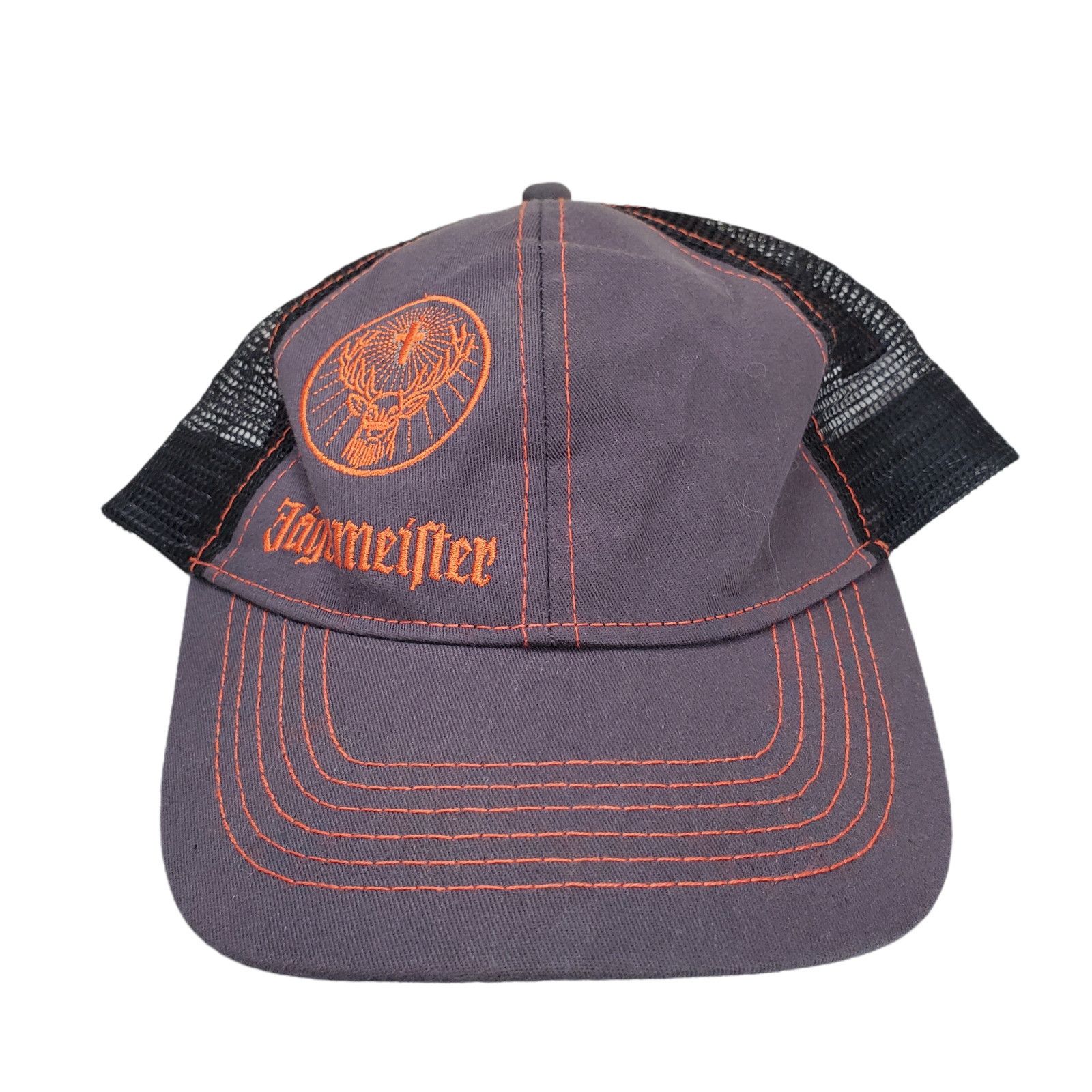 Jagermeister Jagermeister Deer Logo Baseball Cap Hat Black Orange | Grailed