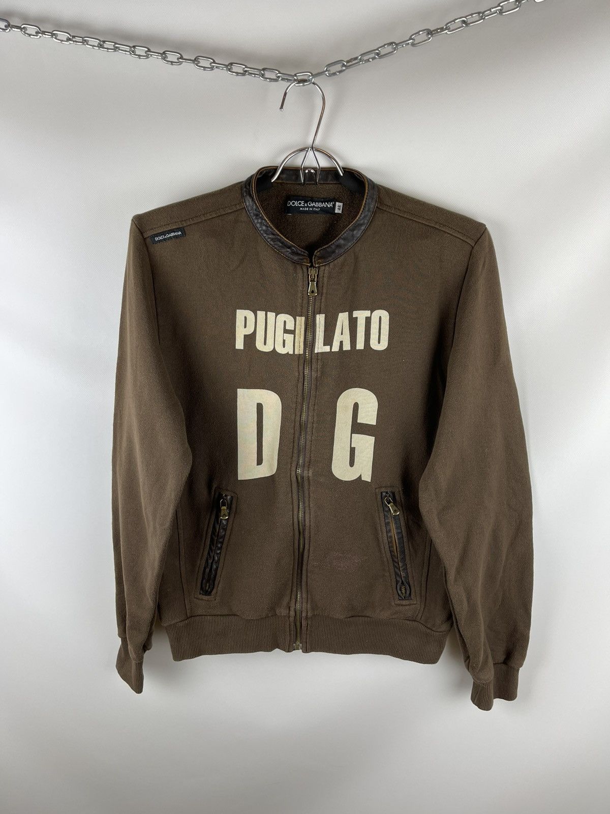 Dolce & Gabbana Dolce & Gabbana vintage Pugi Lato D G cotton leather ...