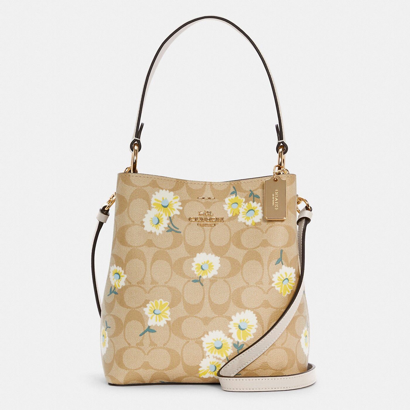 Coach Small Town Bucket Bag In Signature Canvas With Daisy Print | Grailed
