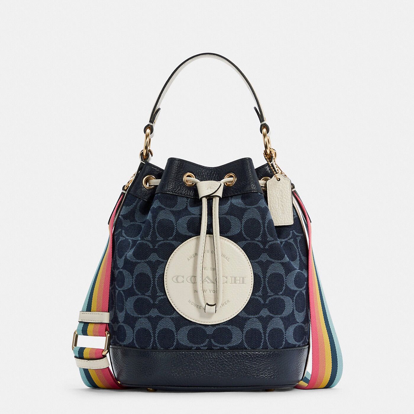 Coach Dempsey Drawstring Bucket Bag In Signature Denim | Grailed