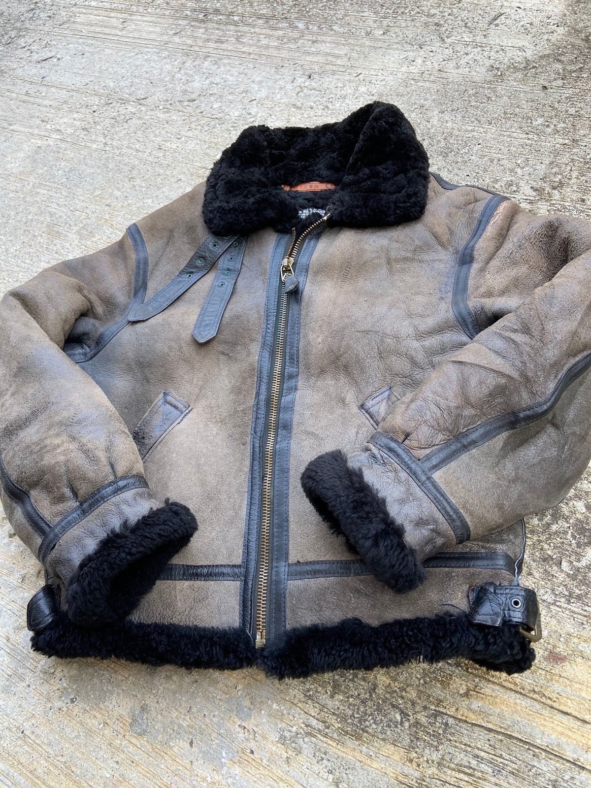 Avirex × Vintage Avirex USA Type B-3 Sheepskin Shearling Fliying B3 | Grailed