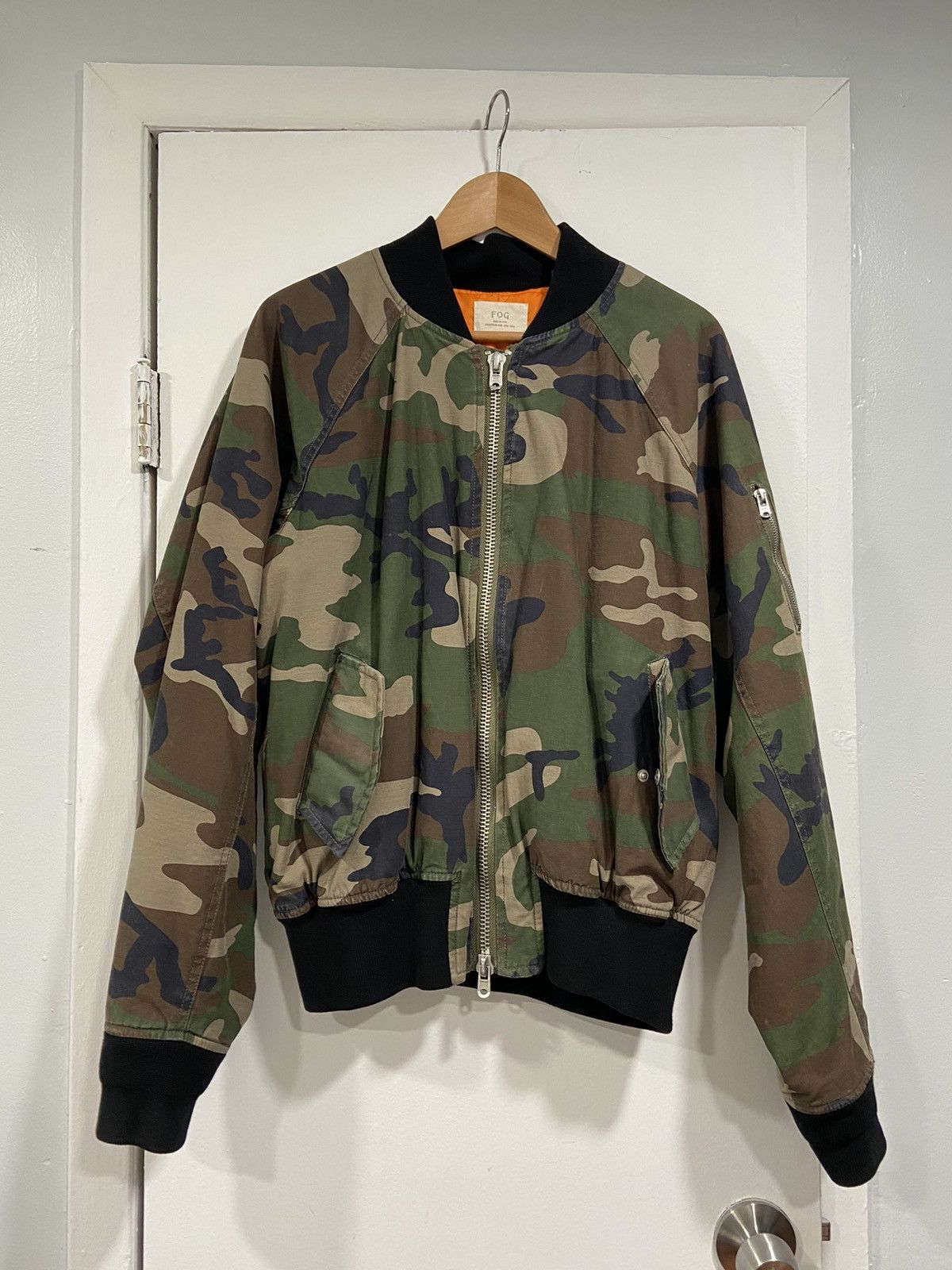 FOG × Fear of God FOG Collection One Camo Bomber Jacket | Grailed
