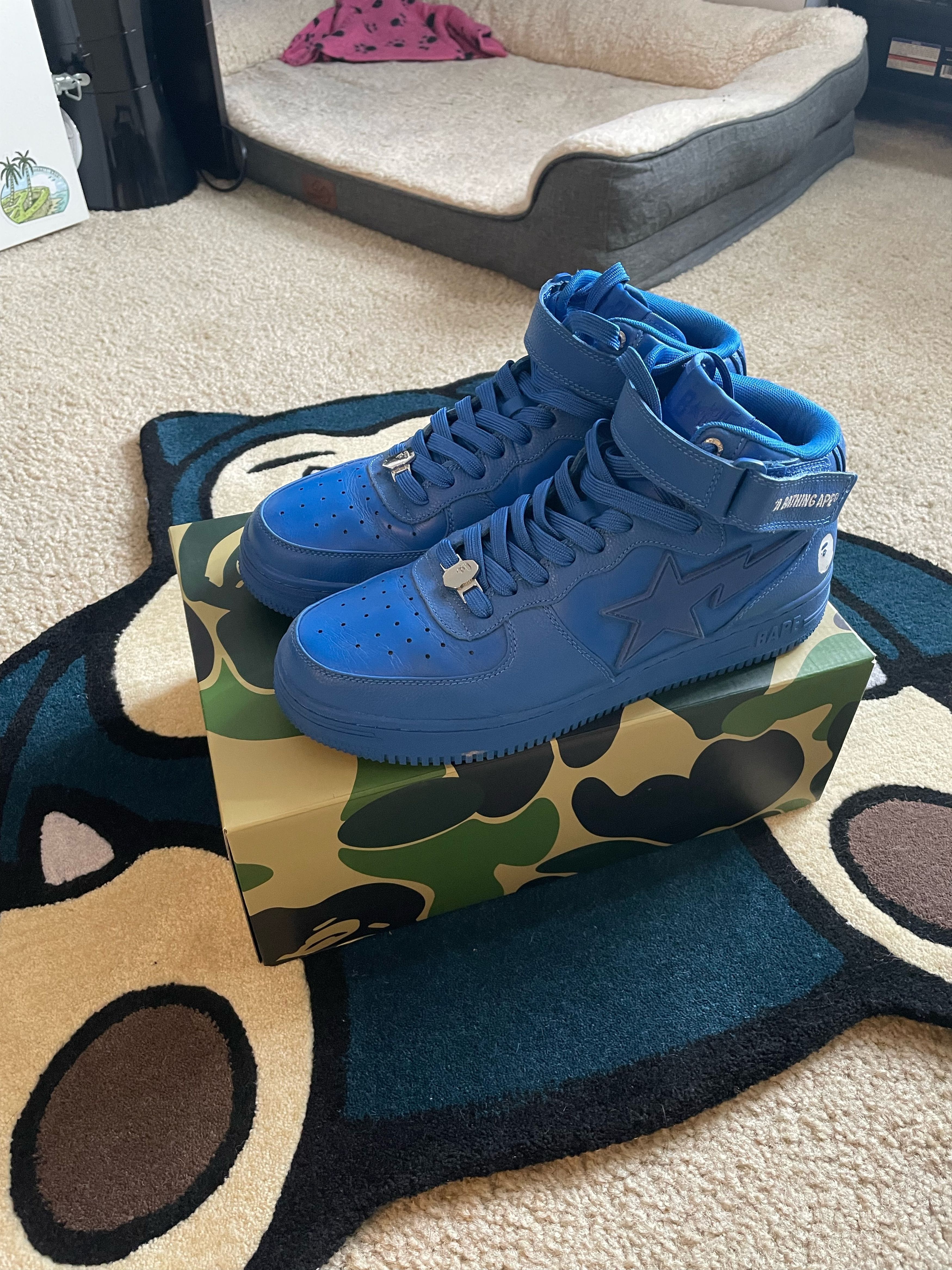 Bape Blue Bape sta Mid | Grailed