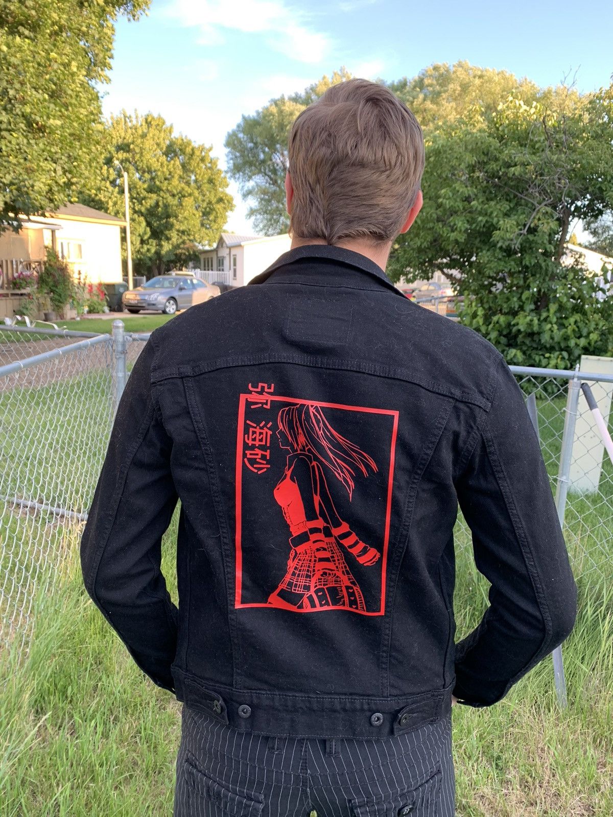 Levi's Death note custom Levi jacket | Grailed
