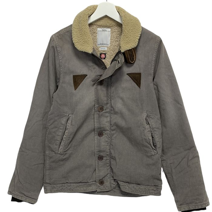 Visvim [L] Visvim 14AW Gore Windstopper Deckhand Jacket Grey | Grailed