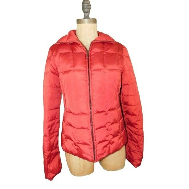 Andrew Marc Andrew Marc Size XS Dark Red Zip Puffer Down Jacket | Grailed