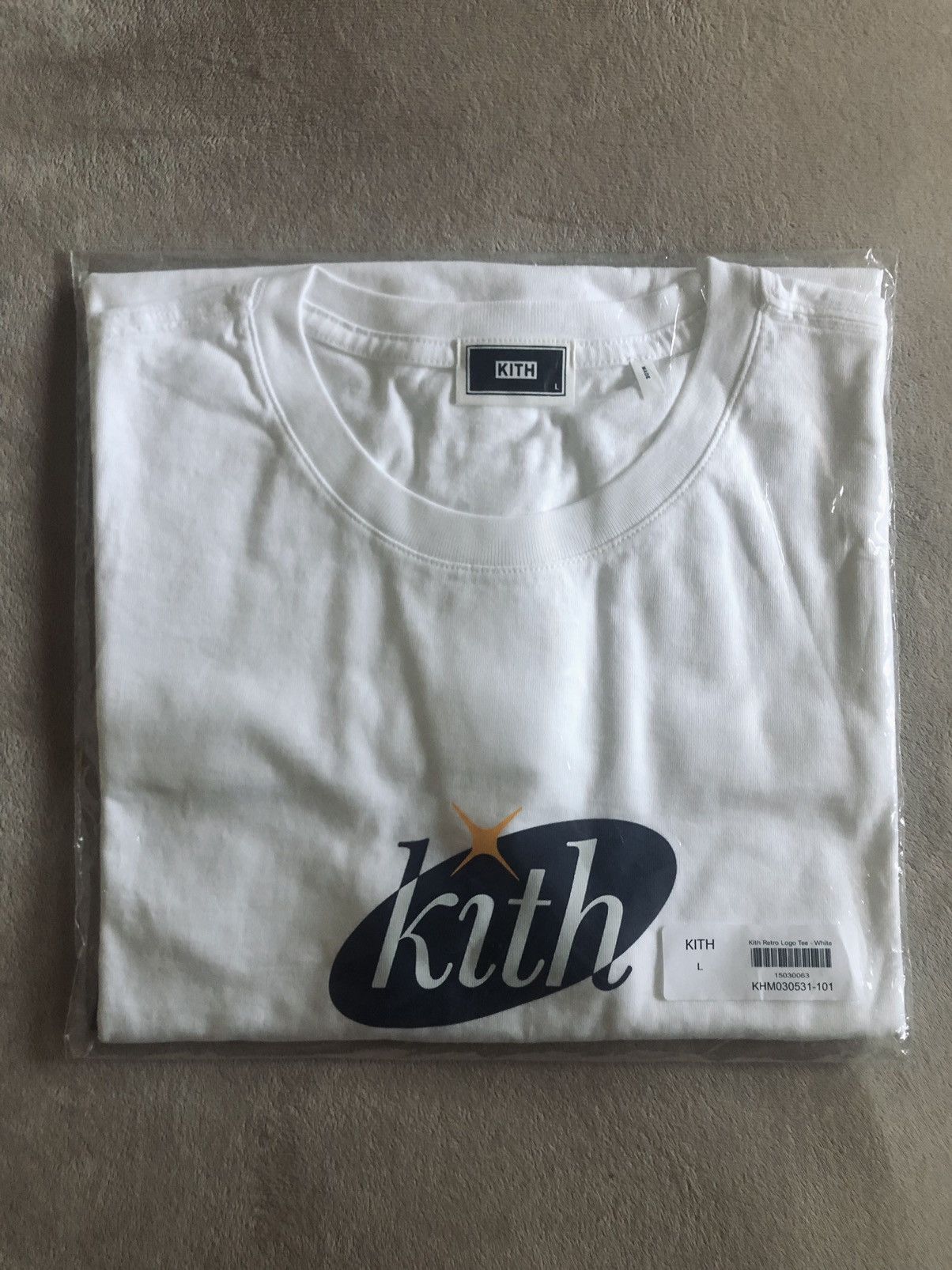 Kith KITH Retro Logo Tee (White) Large | Grailed