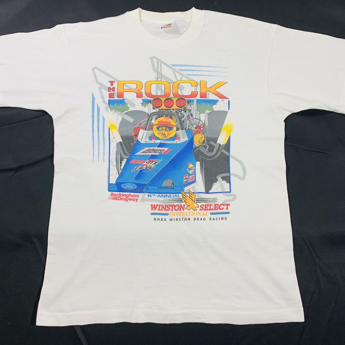 Vintage Vtg 90s Winston Select NHRA Drag Racing Rock T-Shirt Large ...