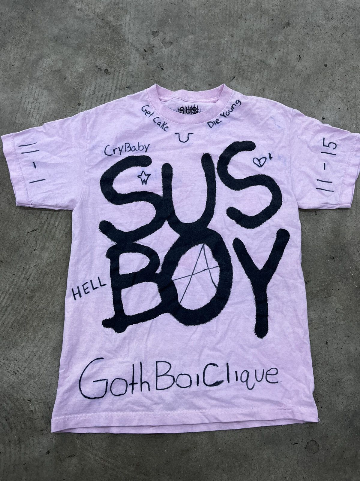 LIL PEEP sus boy all over print custom anarchy t shirt rare | Grailed