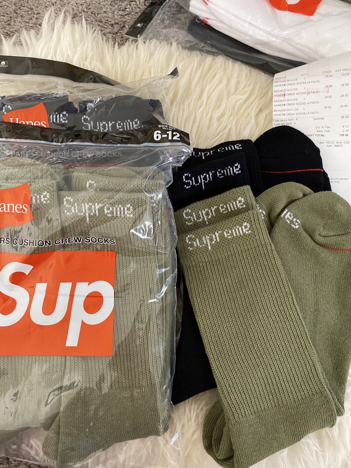Supreme Supreme Hanes Socks *TWO PAIRS | Grailed