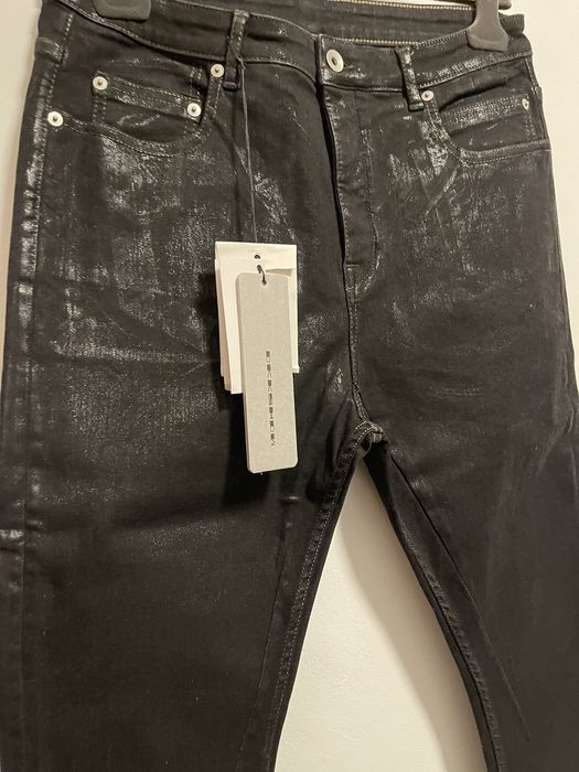 Rick Owens Drkshdw Rick Owens Drkshdw waxed Detroit cut jeans | Grailed